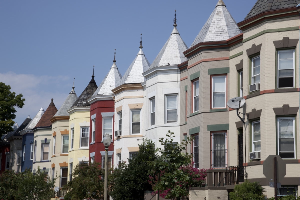 Print: Row House Roof Details, NW, Washington, D.C., 2010 - Walmart.com