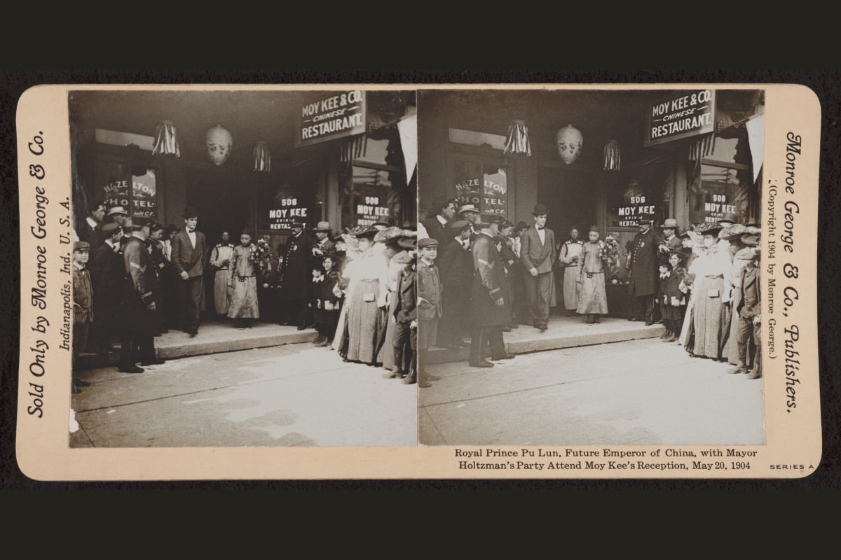 Print: Royal Prince Pu Lun, Future Emperor Of China, With Mayor ...