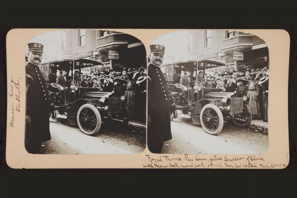 Print: Royal Prince Pu Lun, Future Emperor Of China, With Mayor ...