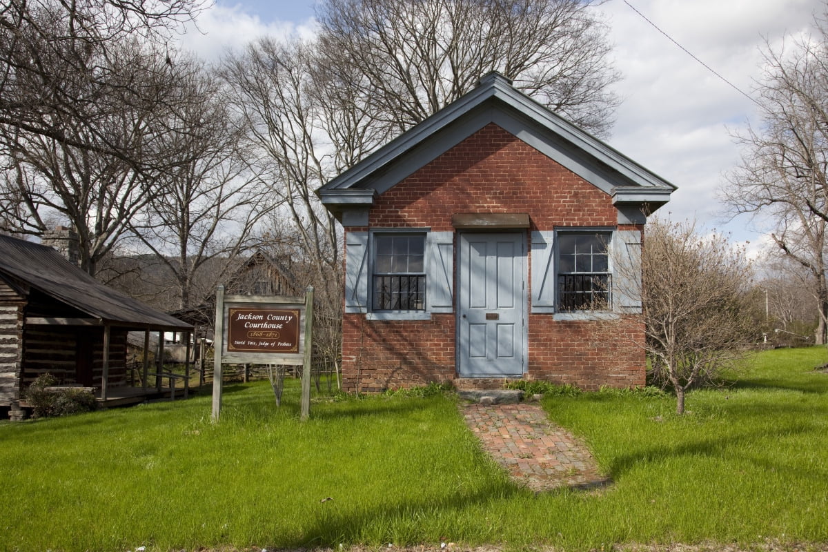 Print: Sage Town: Buildings From The 1800s In A Beautiful Park Setting ...