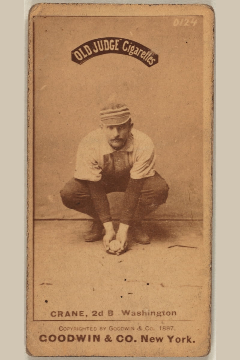 Print: Sam Crane, Washington Statesmen, Baseball Card Portrait, 1887 ...