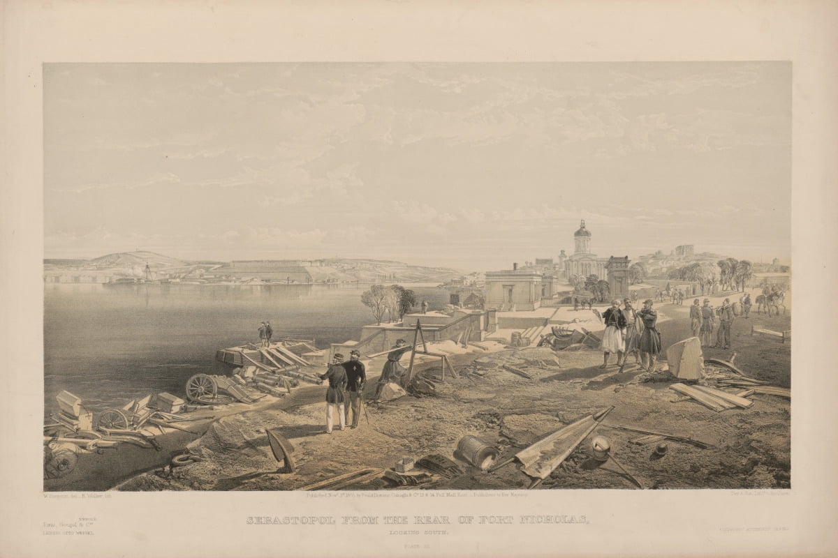 Print: Sebastopol From The Rear Of Fort Nicholas, Looking South, 1855 ...