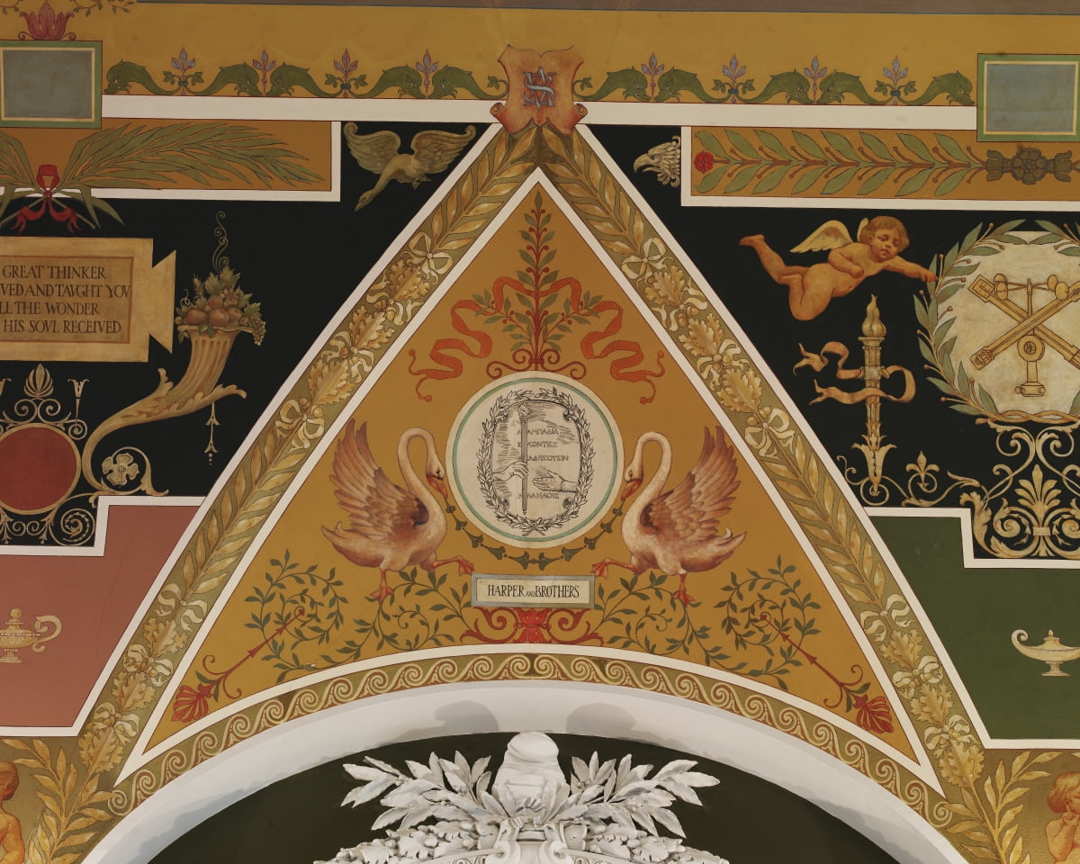 Print: Second Floor Corridor. Printers' Marks+columns. Printer's Mark ...