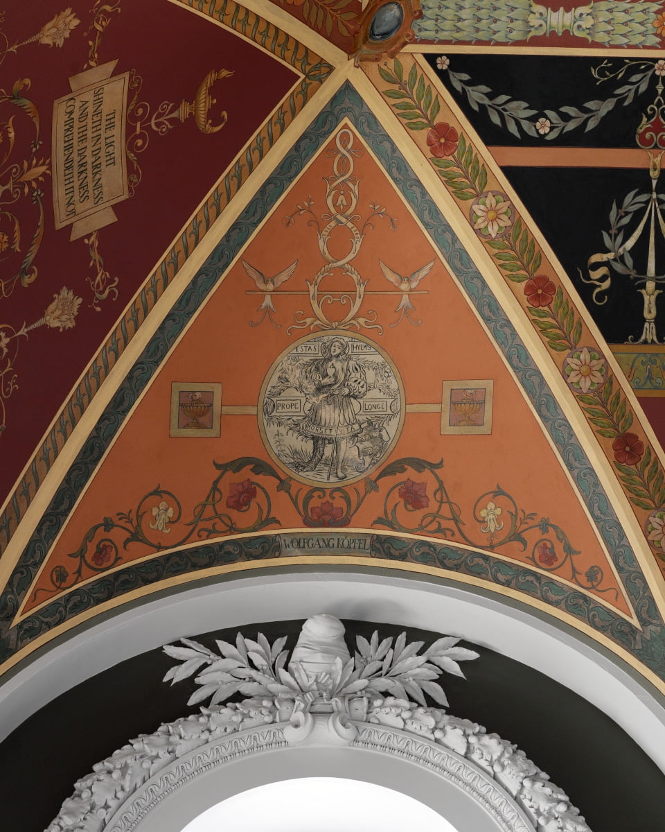 Print: Second Floor Corridor. Printers' Marks+columns. Printer's Mark ...