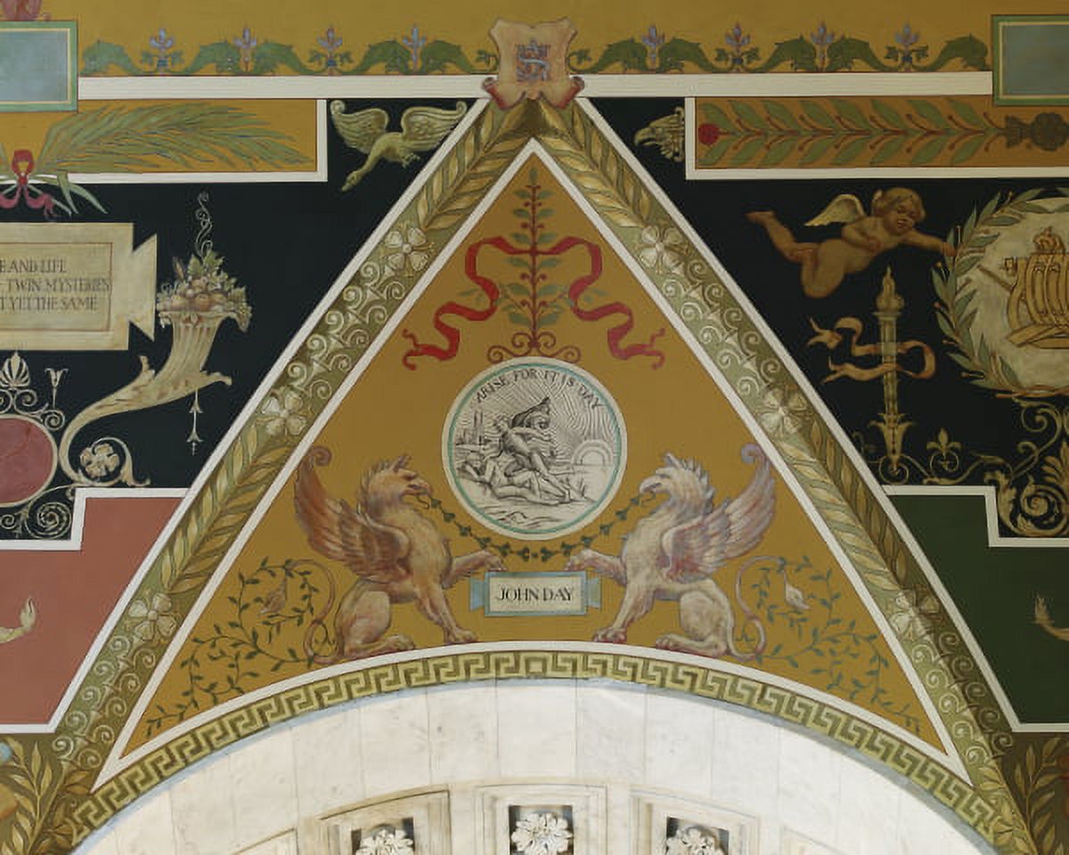 Print: Second Floor Corridor. Printers' Marks+columns. Printer's Mark ...