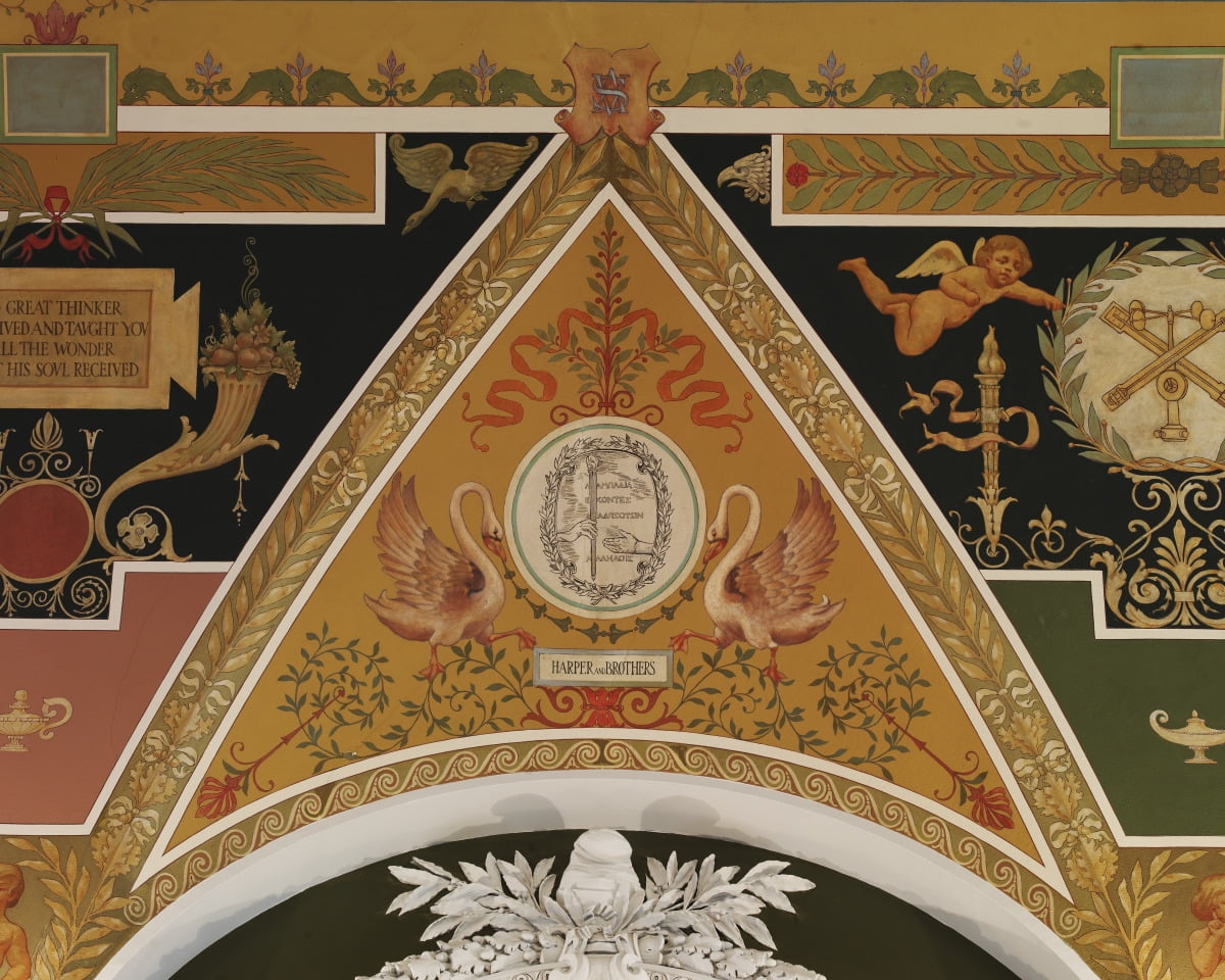 Print: Second Floor Corridor. Printers' Marks+columns. Printer's Mark ...