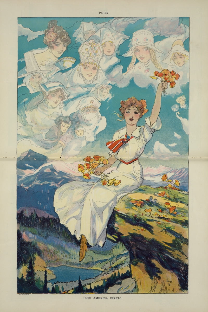 Print: See America First, 1911 - Walmart.com