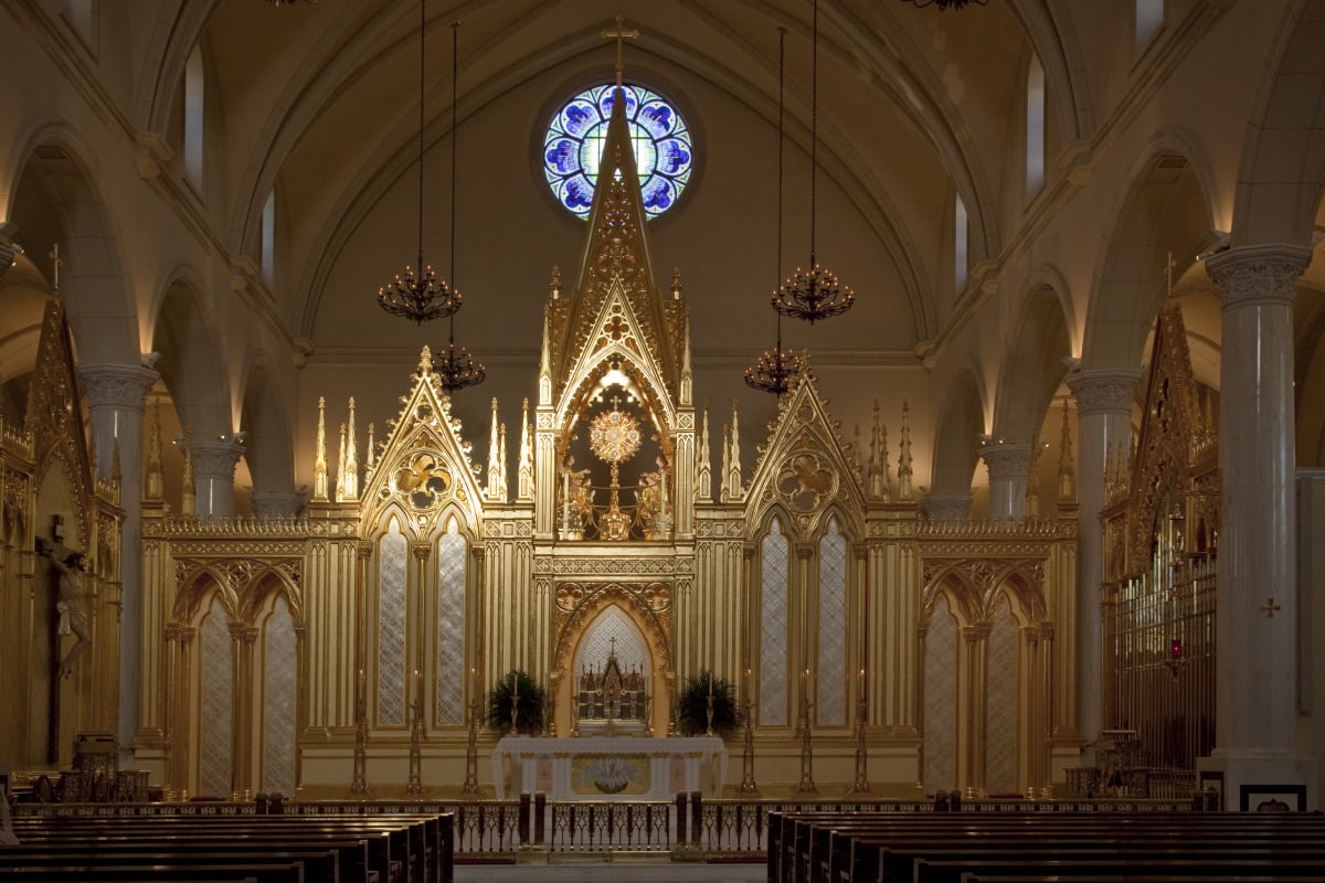 Print: Shrine Of The Most Blessed Sacrament Of Our Lady Of The Angels ...