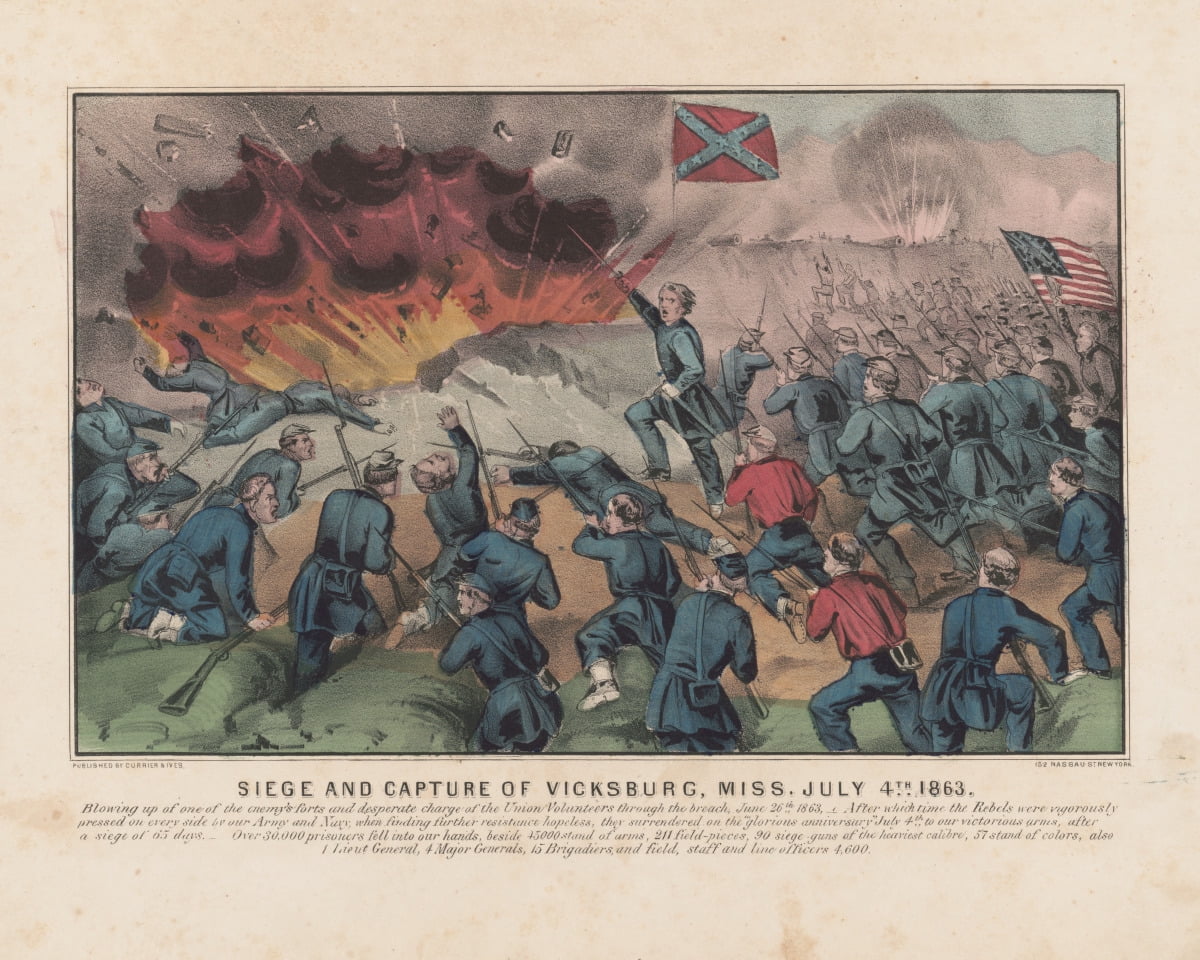 Print: Siege And Capture Of Vicksburg, Miss. July 4th 1863 - Walmart.com