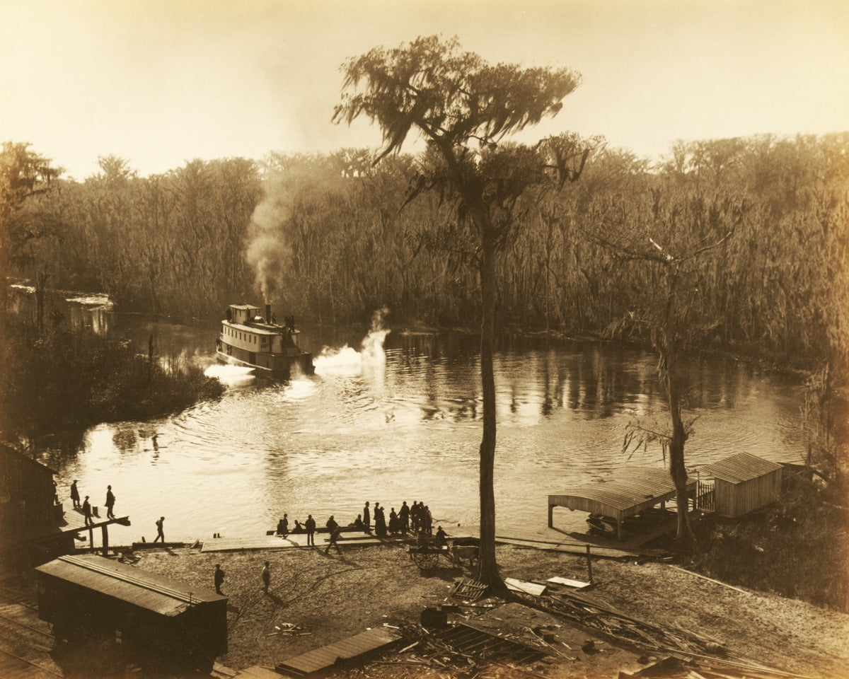 Print: Silver Spring & Silver Spring Run, Florida, 1886 - Walmart.com
