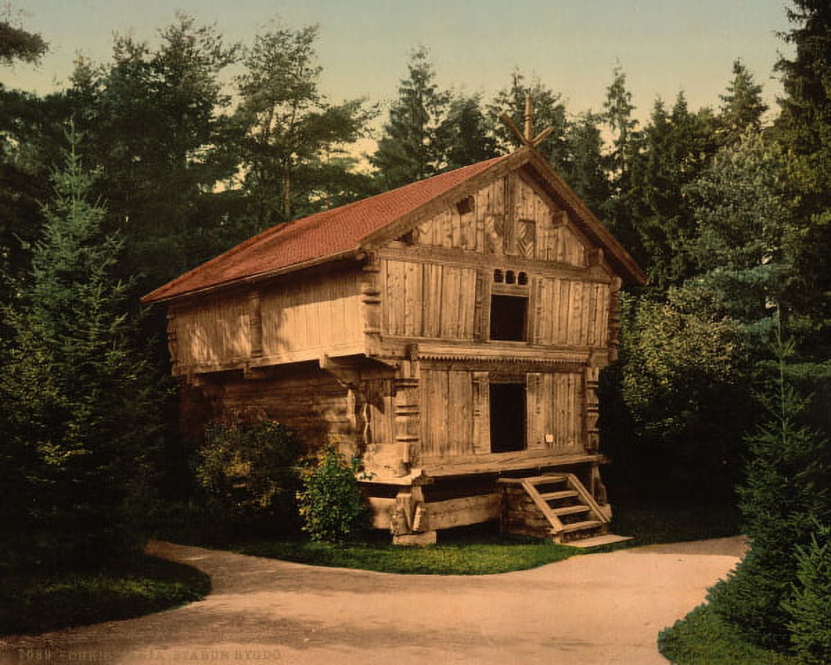 Print: Stabur Bygdo, Christiania, Norway, circa 1890 - Walmart.com