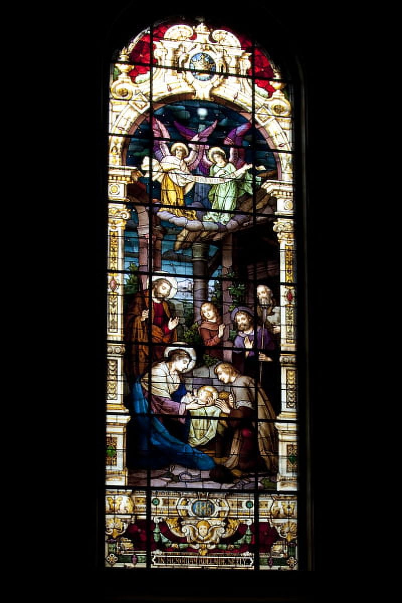 Print: Stained Glass Window, Cathedral Of The Immaculate Conception ...