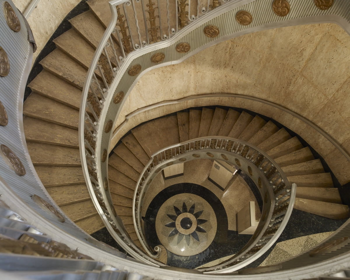 Print: Stair Detail, U.S. Custom House, Philadelphia, Pennsylvania ...
