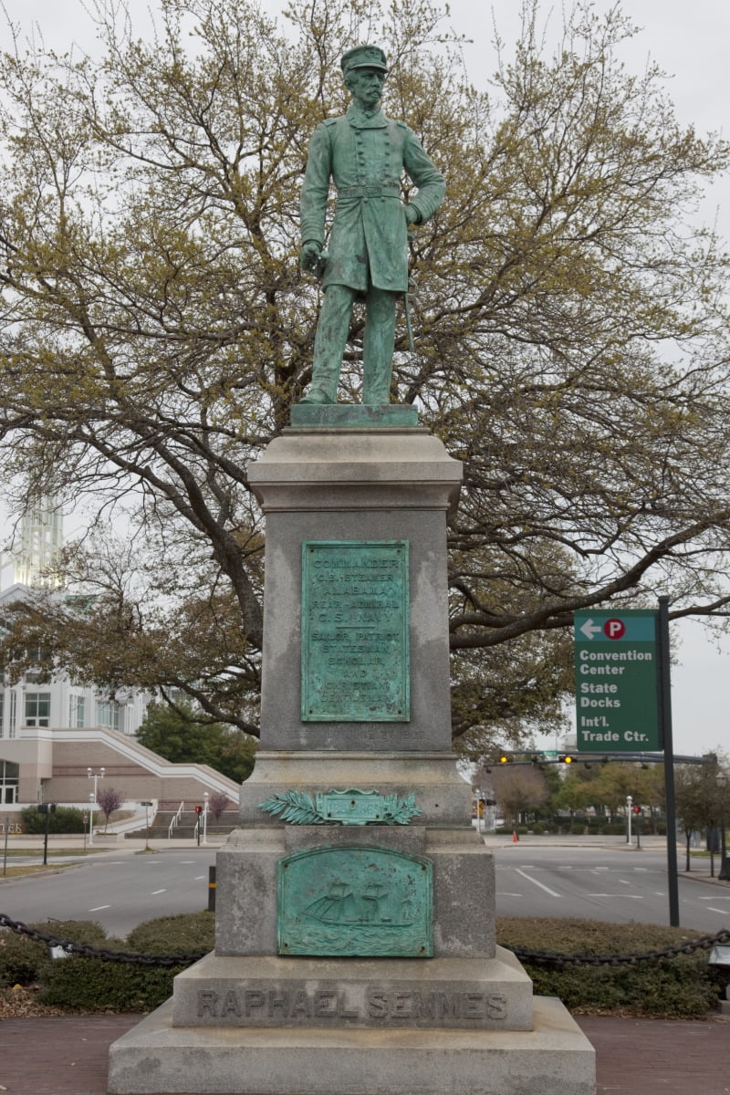 Print: Statue Of Rear Admiral Raphael Semmes, Mobile, Alabama, 2010 ...
