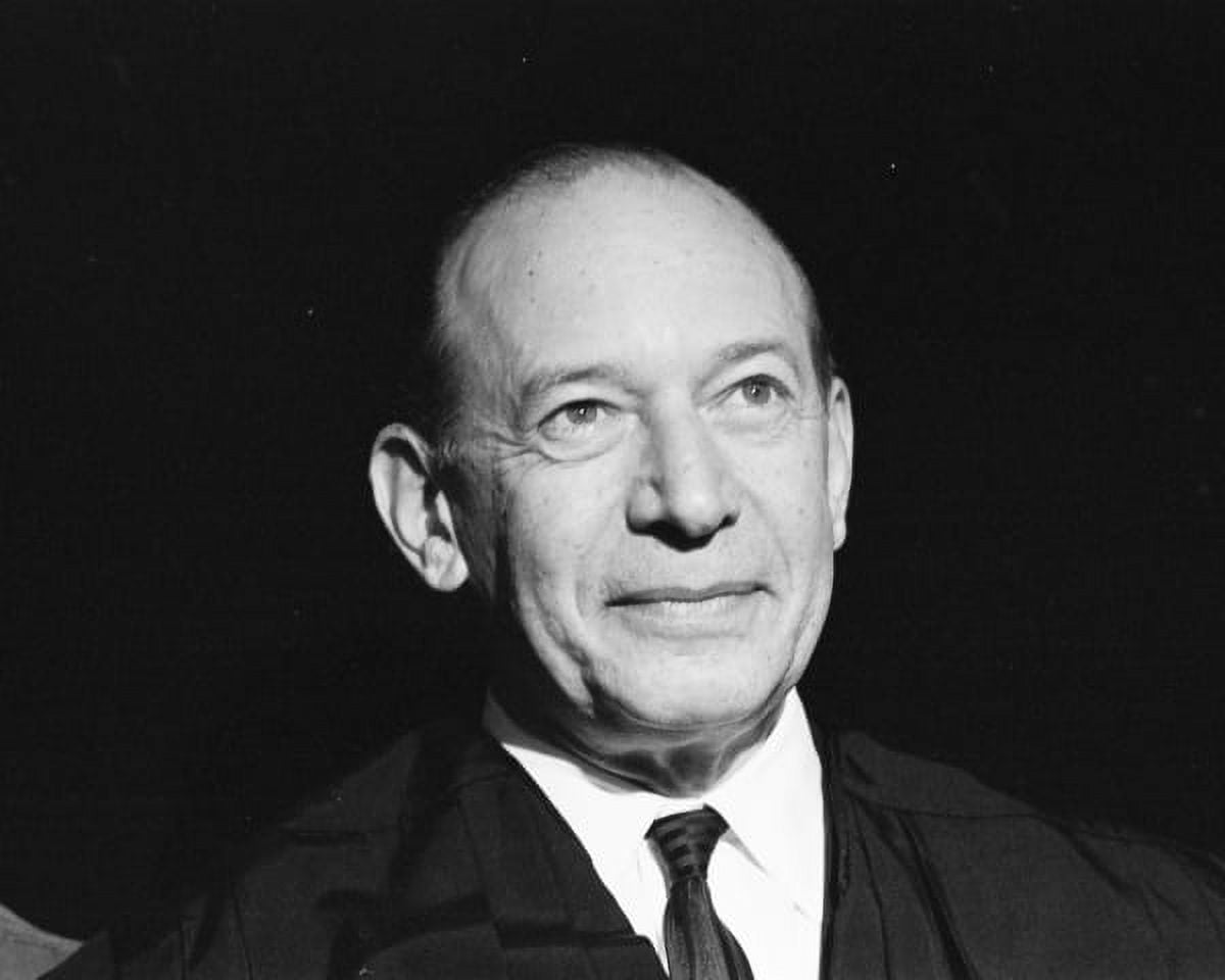 Print: Supreme Court Justice Abe Fortas, Head-And-Shoulders Portrait ...