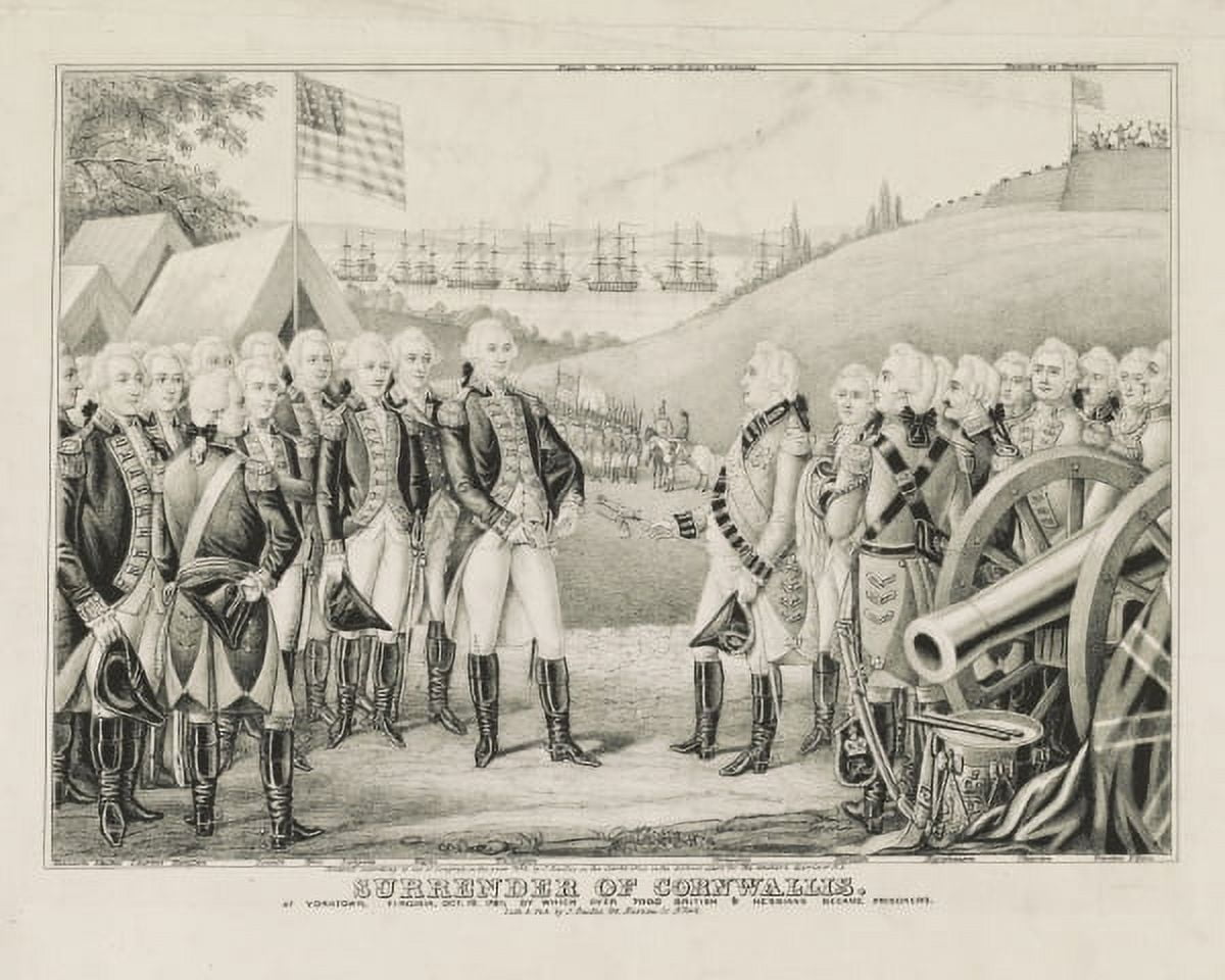 Print: Surrender Of Cornwallis, 1845 - Walmart.com
