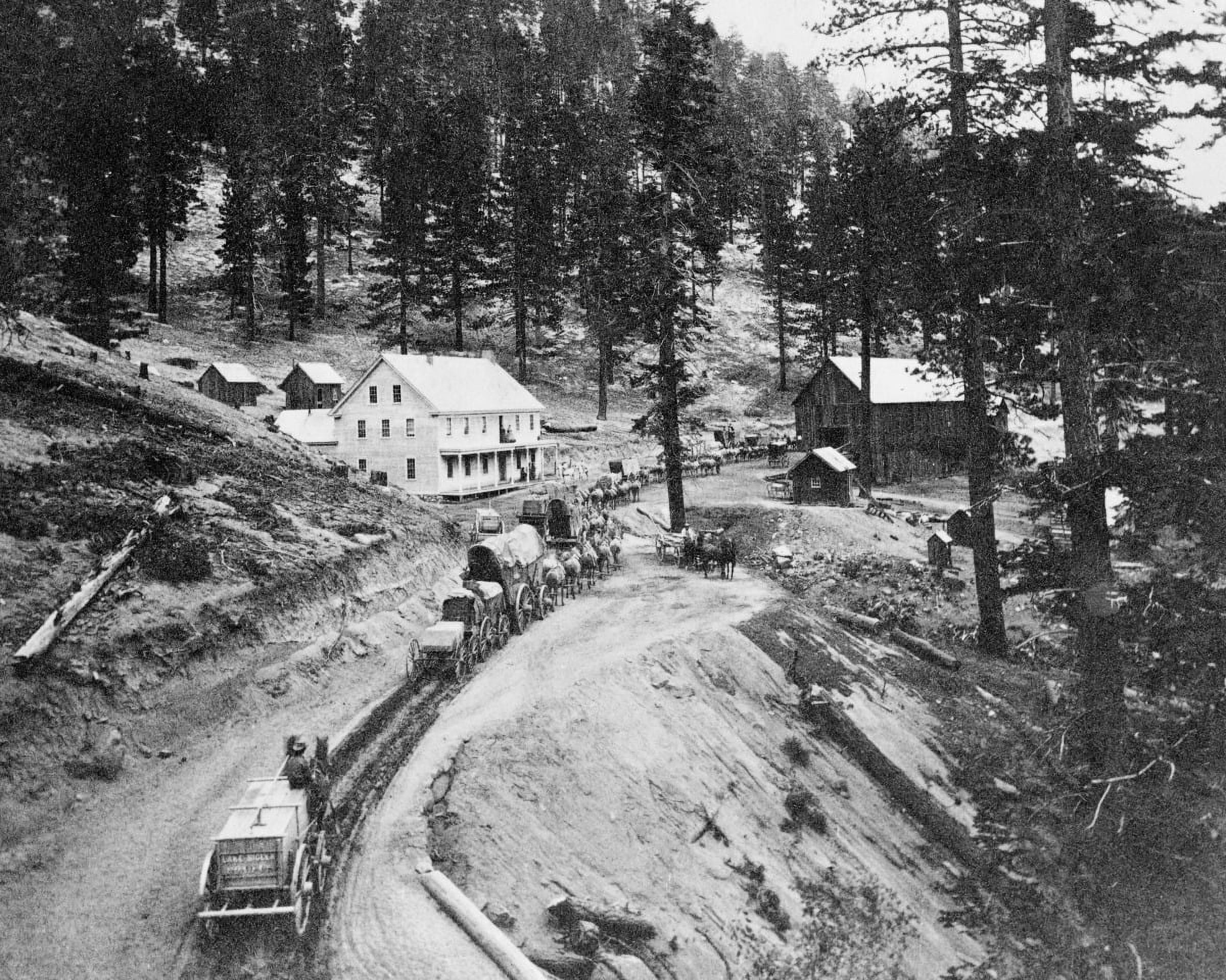 Print: Swift's Station, Carson And Lake Bigler Road, Eastern Summit Of ...