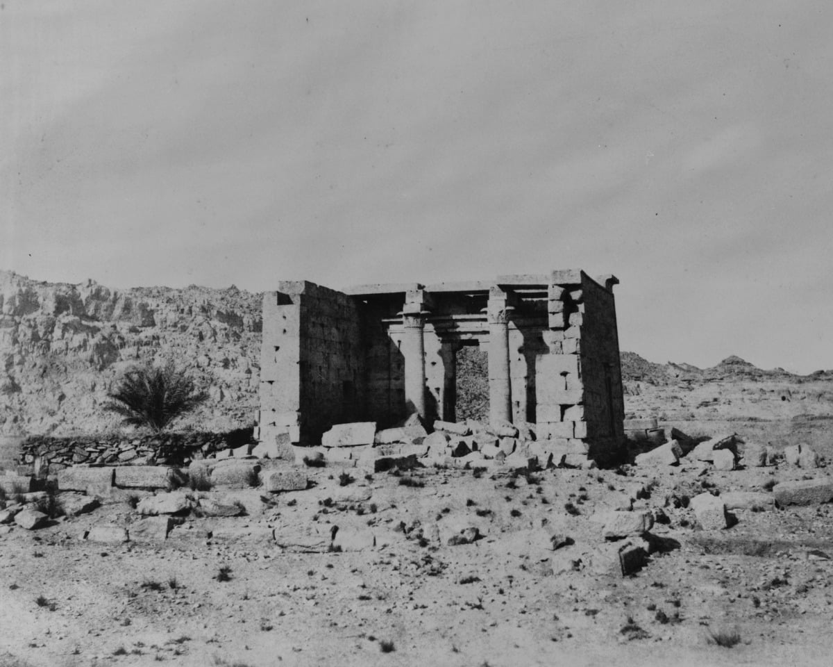 Print: Tafah (Taphis) - Petit Temple En Ruines Sur Les Bords Du Nil ...