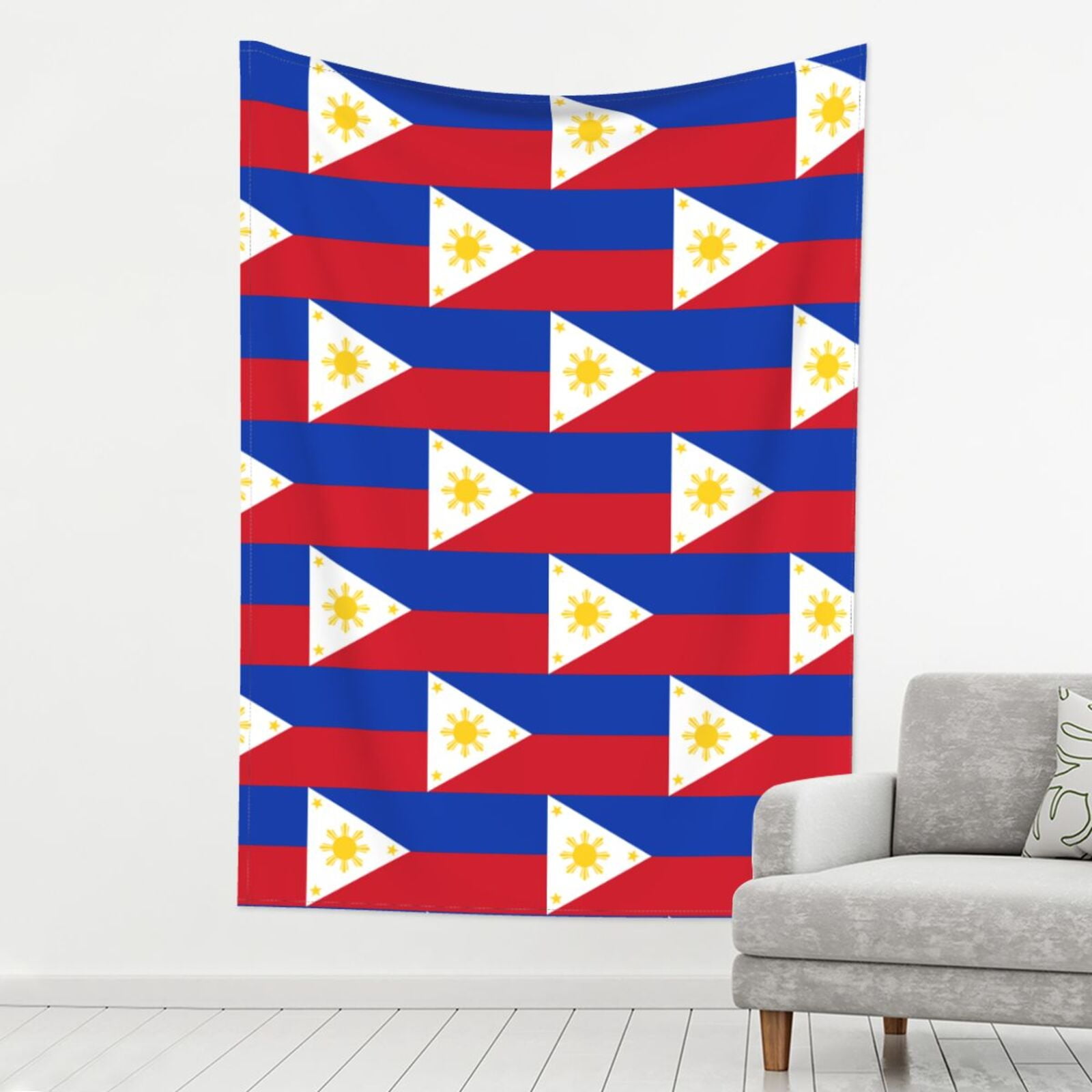 Print Tapestry Filipino Flag Tapestry Wall Hanging Decor For Living ...