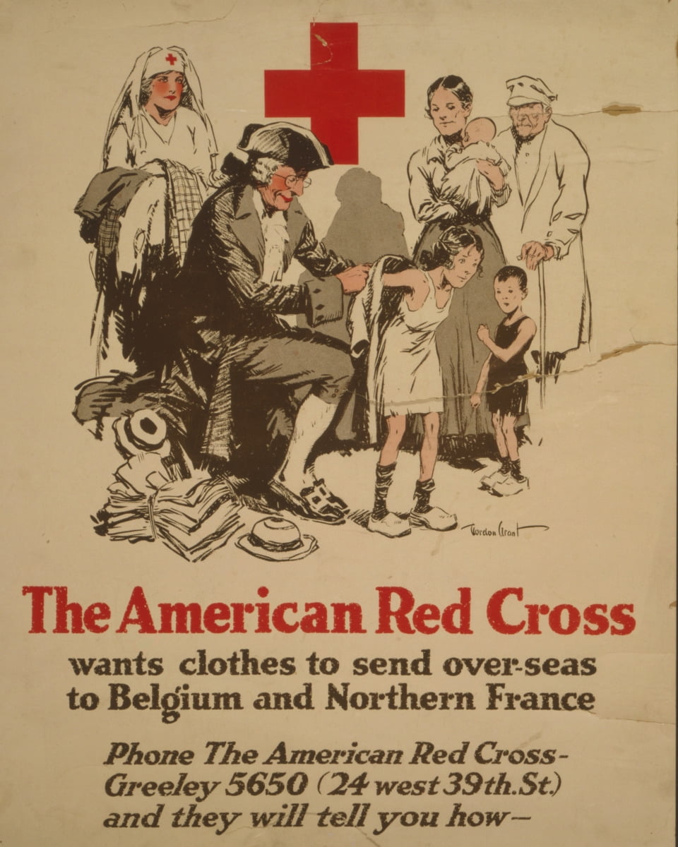 Print: The American Red Cross Wants Clothes To Send Over-Seas To ...