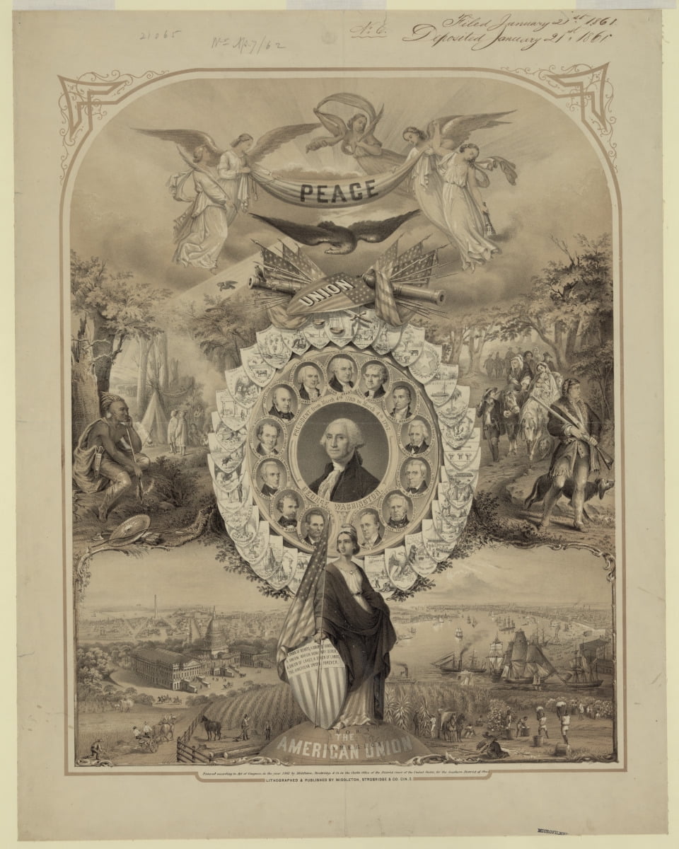 Print: The American Union, 1861 - Walmart.com