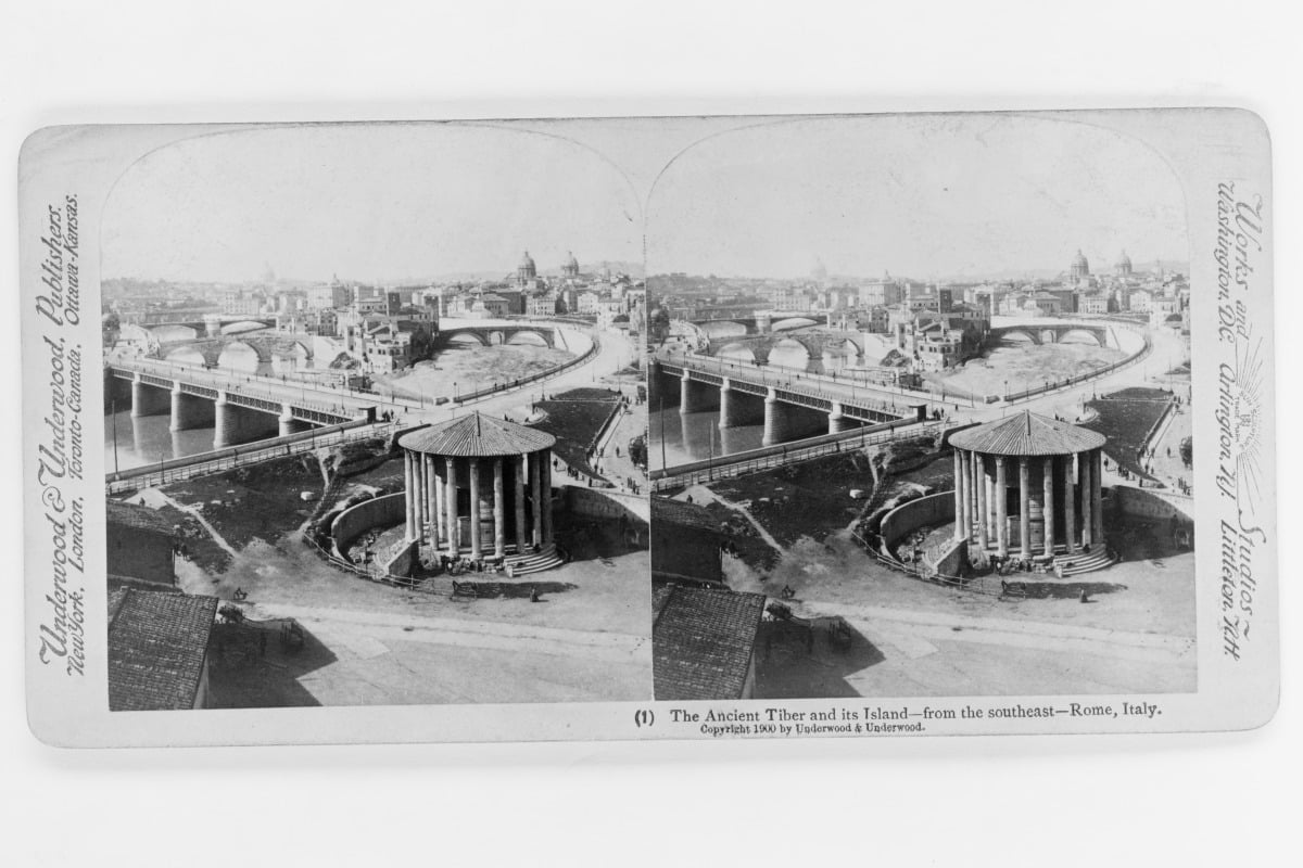 Print: The Ancient Tiber And Its Island - From The Southeast - Rome ...