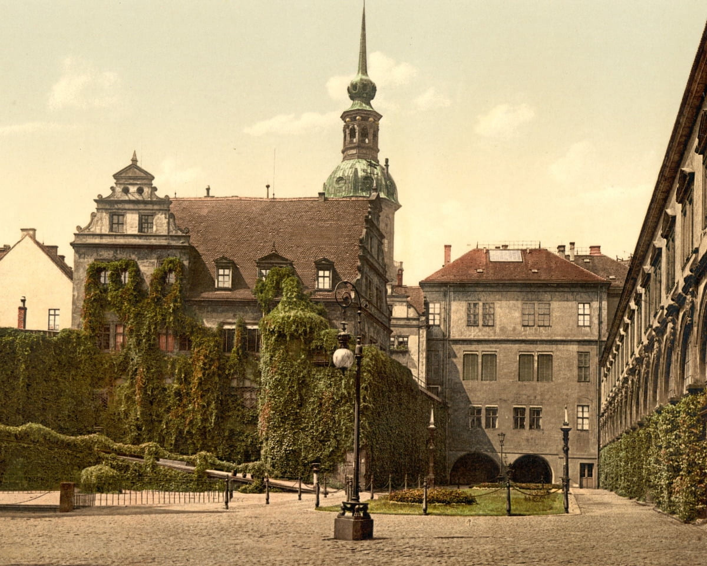 Print: The Castle Yard, Altstadt, Dresden, Saxony, Germany, circa 1890 ...