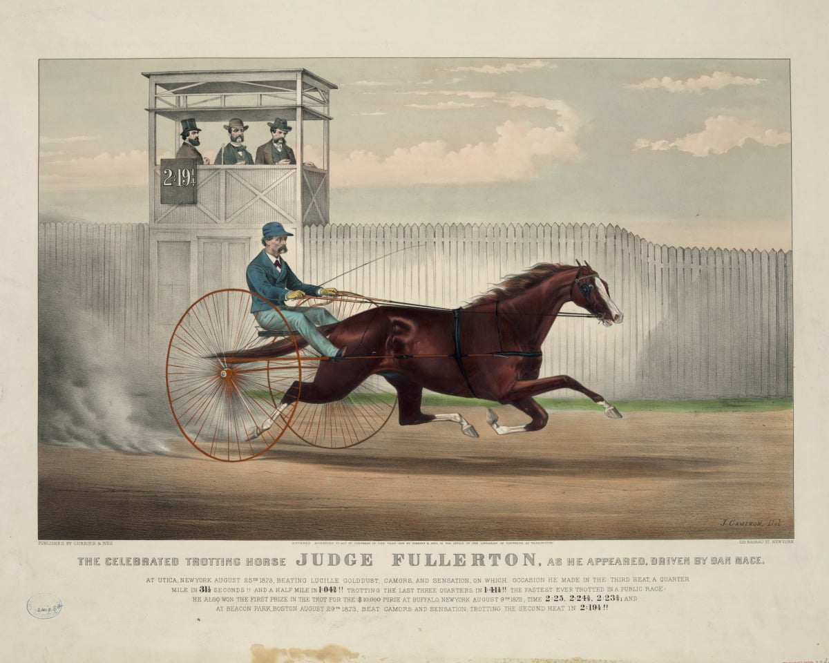 Print: The Celebrated Trotting Horse Judge Fullerton, As He Appeared ...