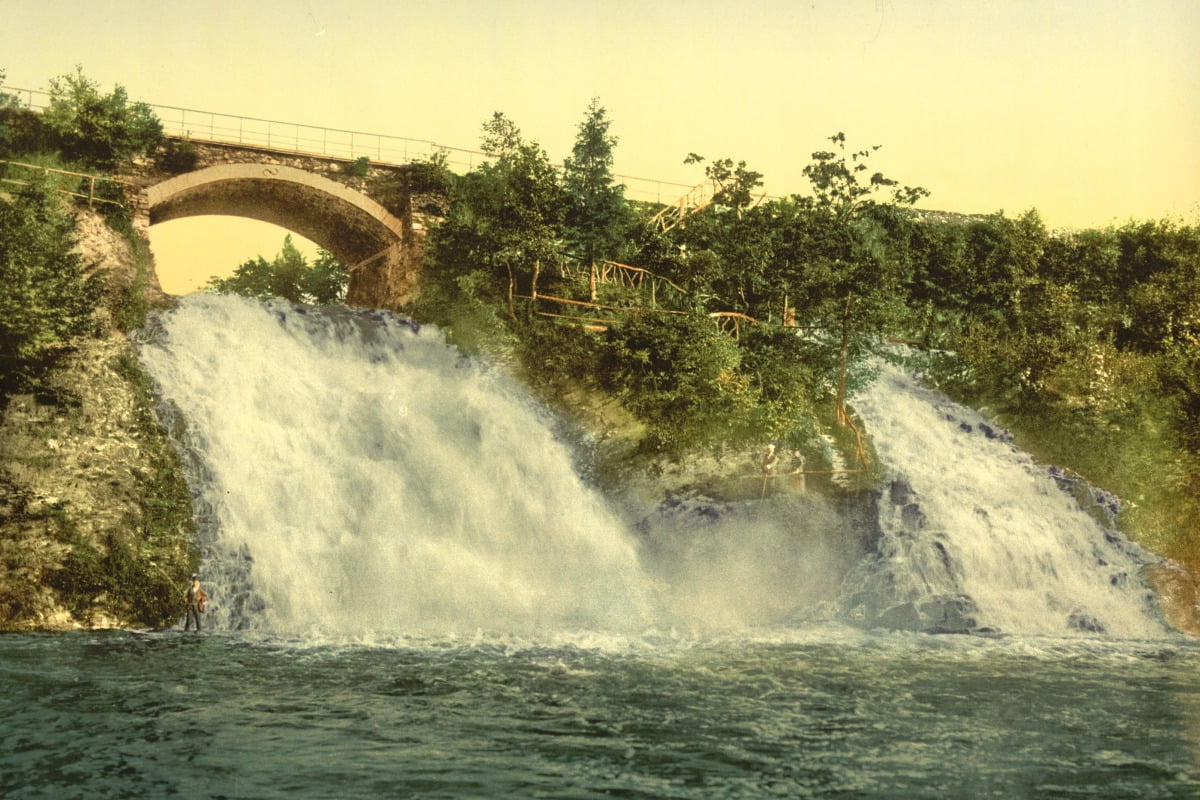 Print: The Coo Waterfalls, Spa, Belgium, circa 1890 - Walmart.com
