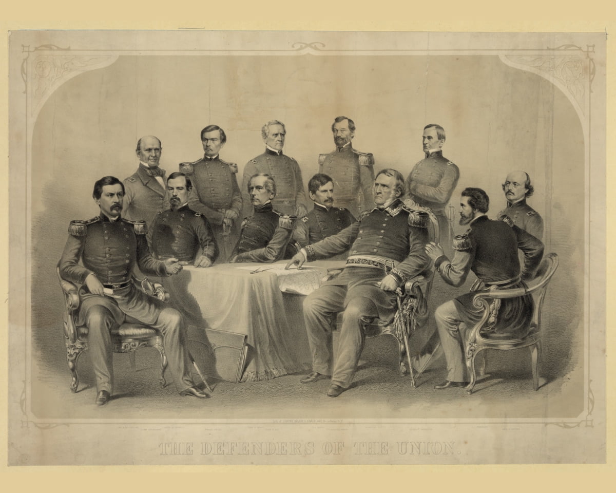 Print: The Defenders Of The Union, circa 1860 - Walmart.com