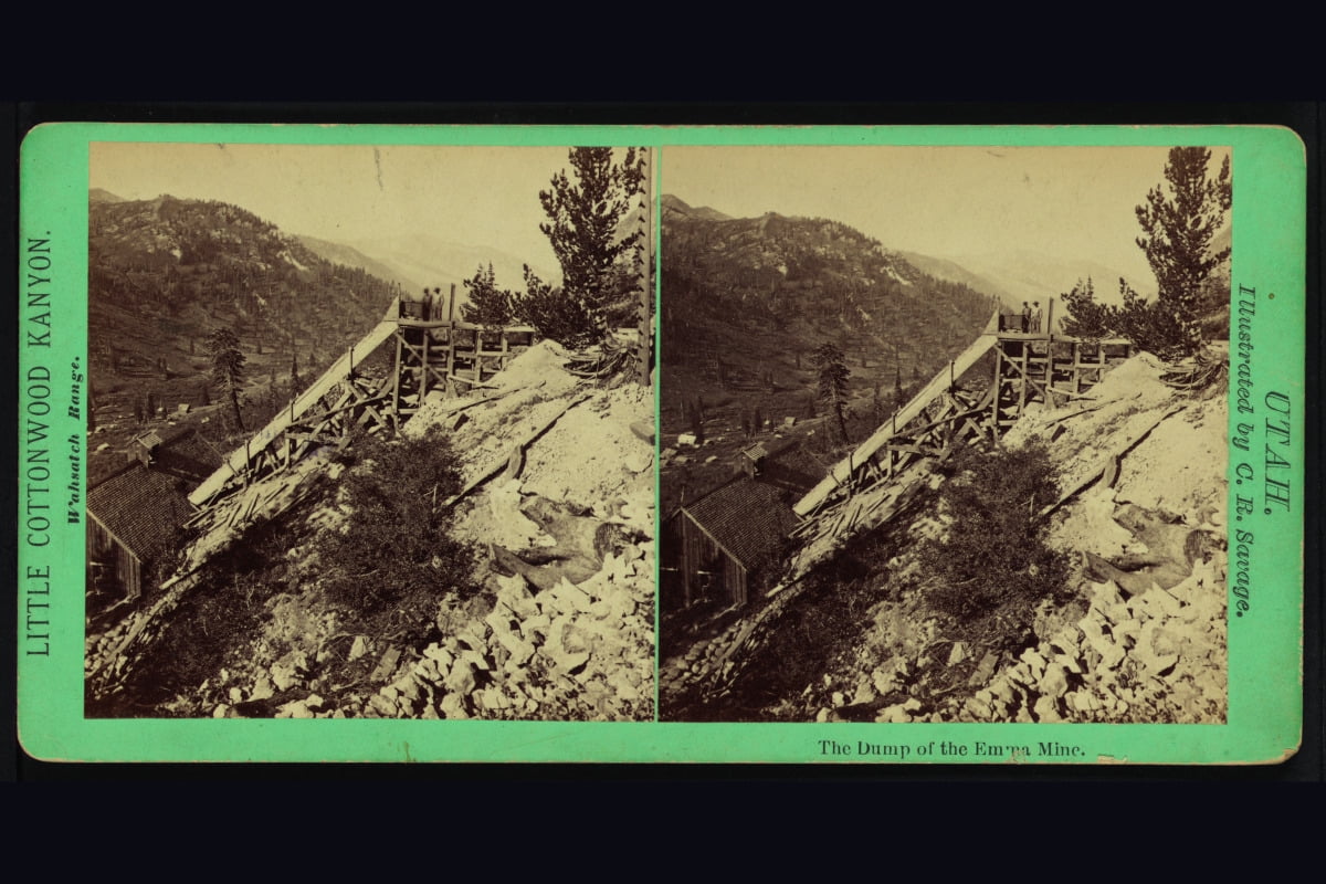 Print: The Dump Of The Emma Mine, circa 1870 - Walmart.com