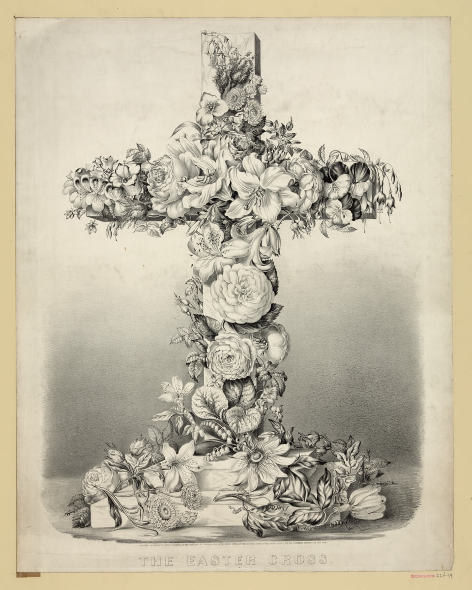 Print: The Easter Cross, 1869 - Walmart.com