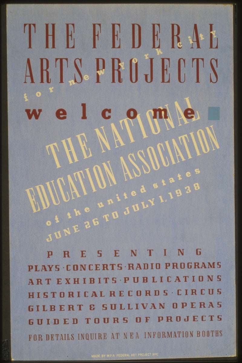 Print: The Federal Arts Projects For New York City Welcome The National ...