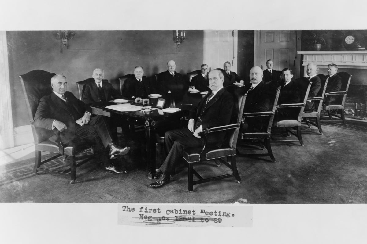 Print: The First Cabinet Meeting, 1921 - Walmart.com