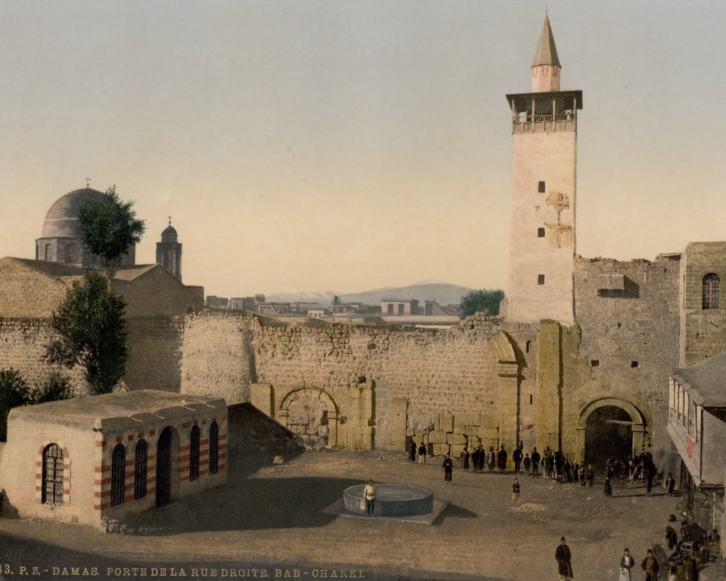 Print: The Gate Of The Street Called Straight, Damascus, Holy Land, (I ...