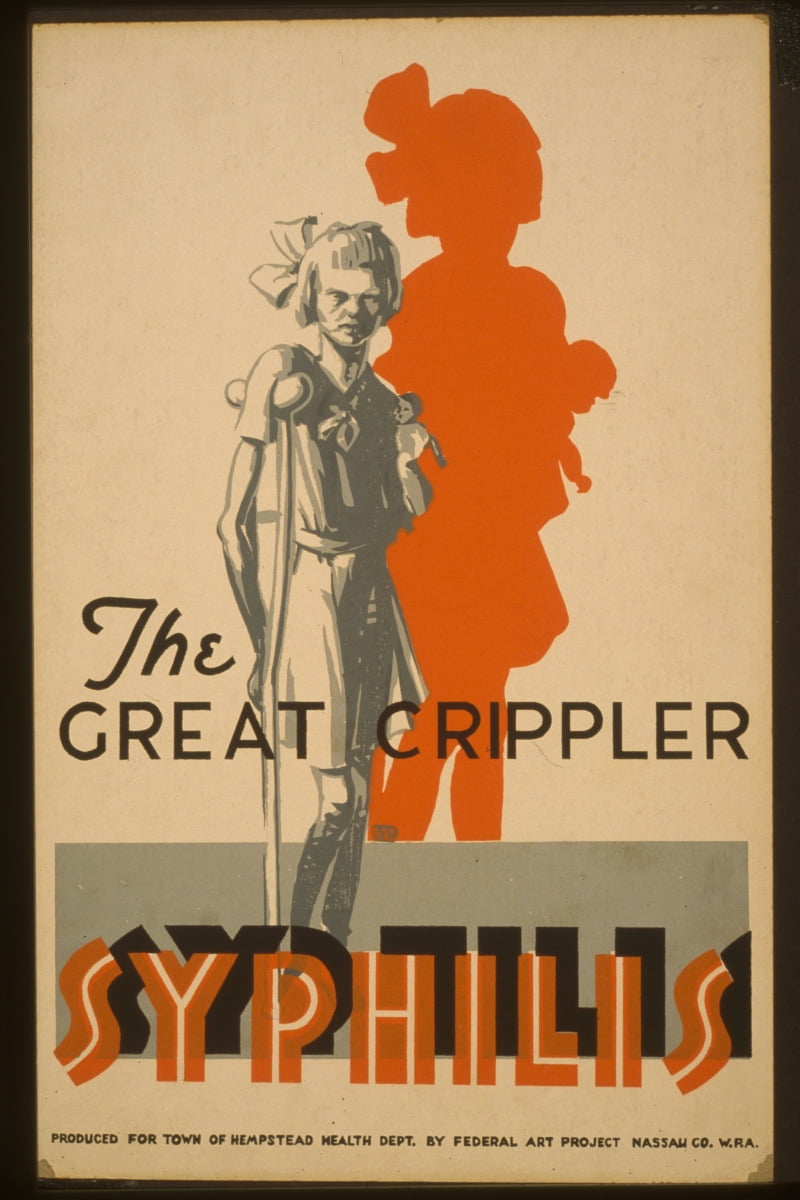 Print: The Great Crippler - Syphilis, 1936 - Walmart.com