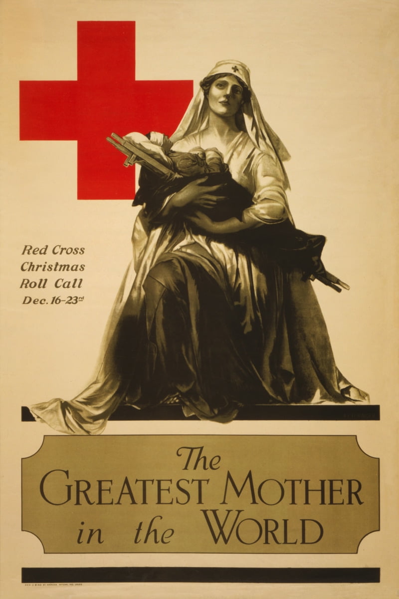 Print: The Greatest Mother In The World - Red Cross Christmas Roll Call ...