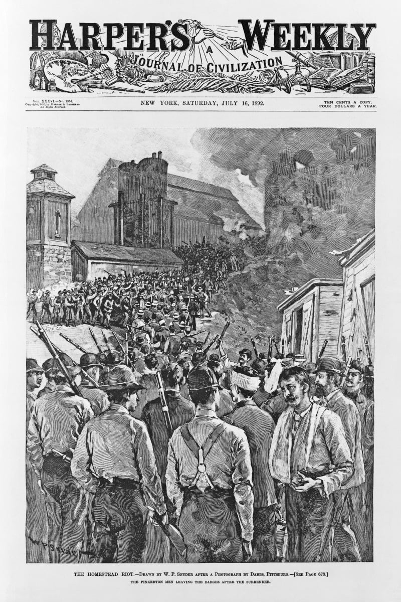 Print: The Homestead Riot, 1892 - Walmart.com