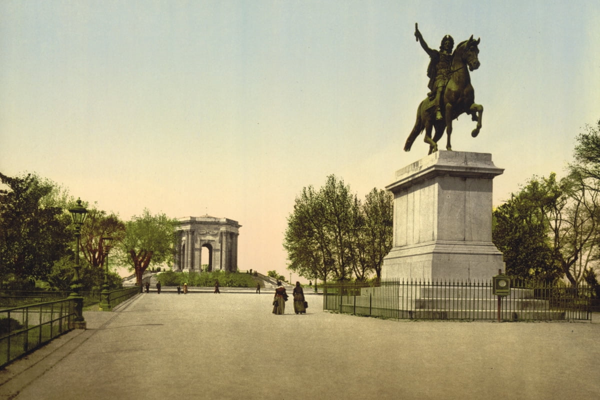 Print: The Jardin Du Peyron, (I.E., Peyrou), Louis Xvi's (I.E., Louis ...