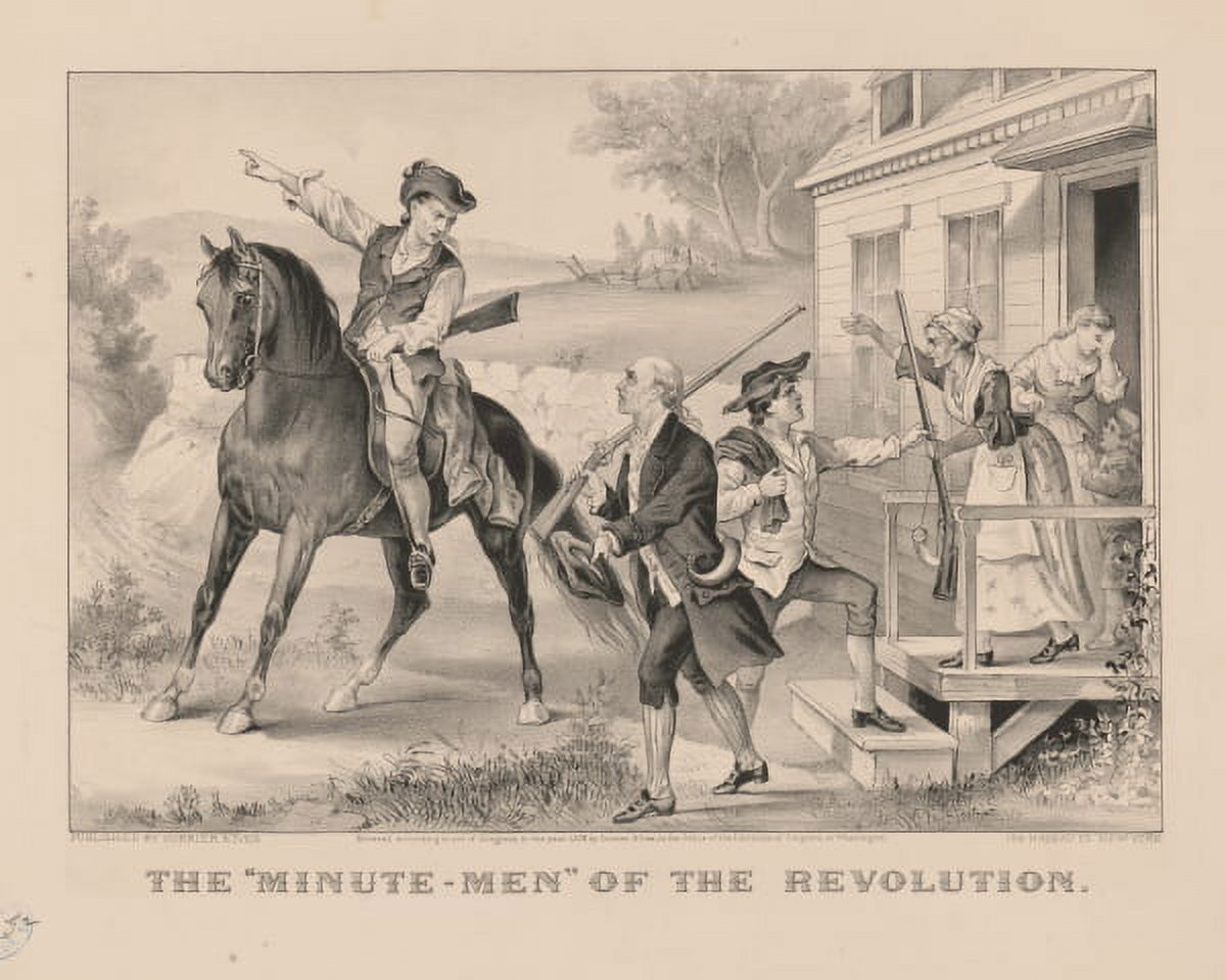 Print: The Minute-Men Of The Revolution, 1876 - Walmart.com