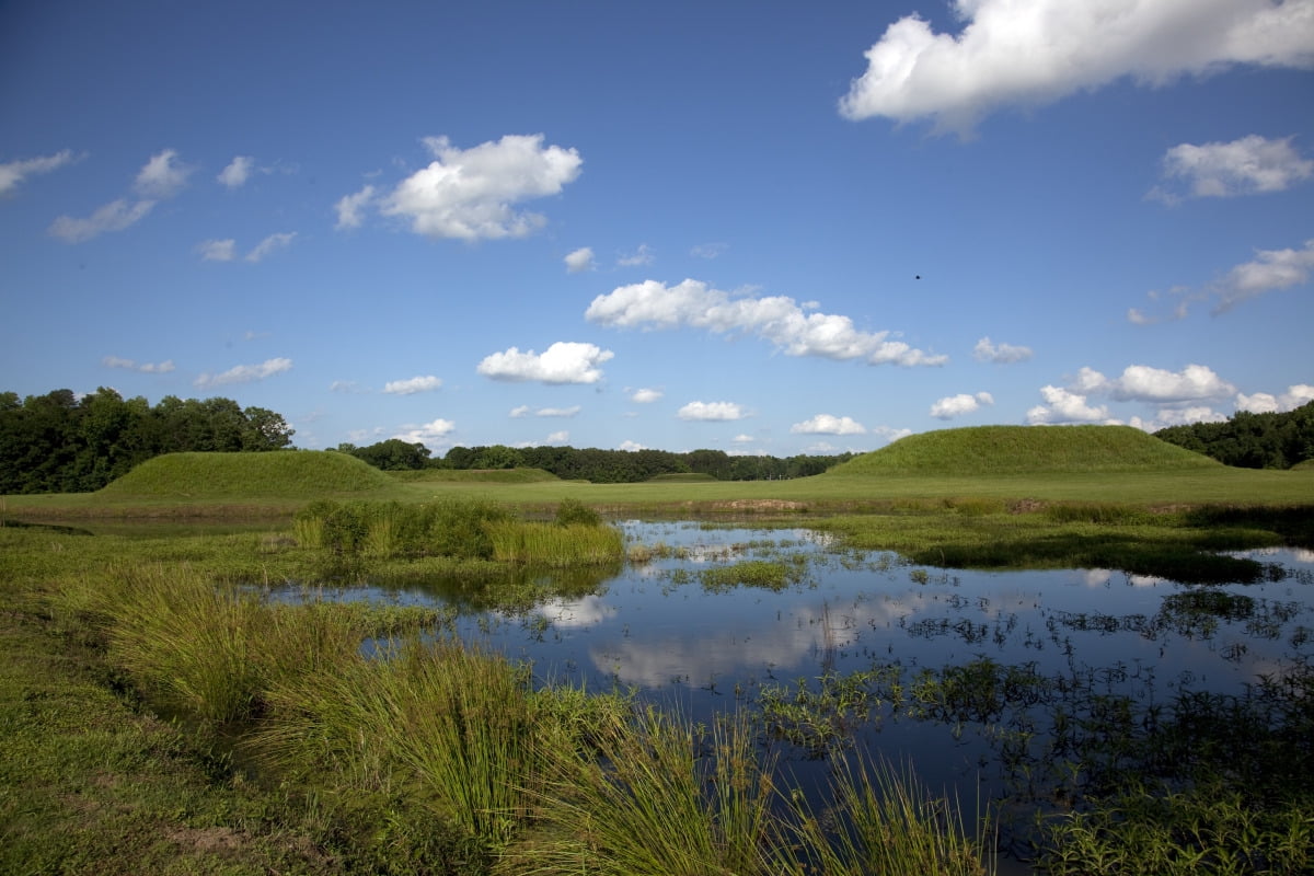Print: The Moundville Site, Occupied From Around A.D. 1000 Until A.D ...