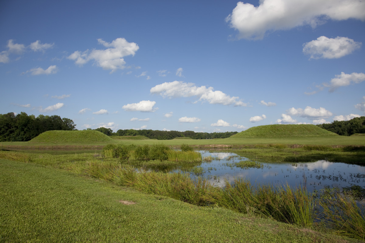 Print: The Moundville Site, Occupied From Around A.D. 1000 Until A.D ...