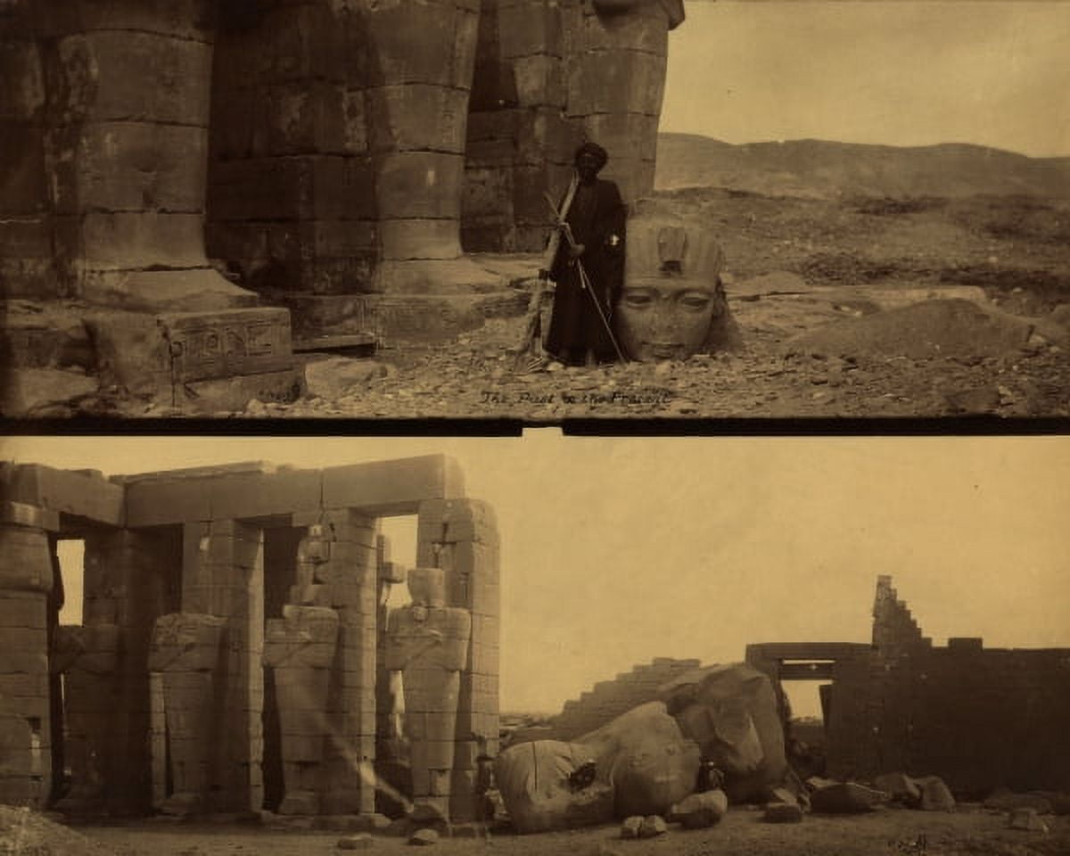 Print: The Past & The Present Pillars And Fallen Colossus At The ...