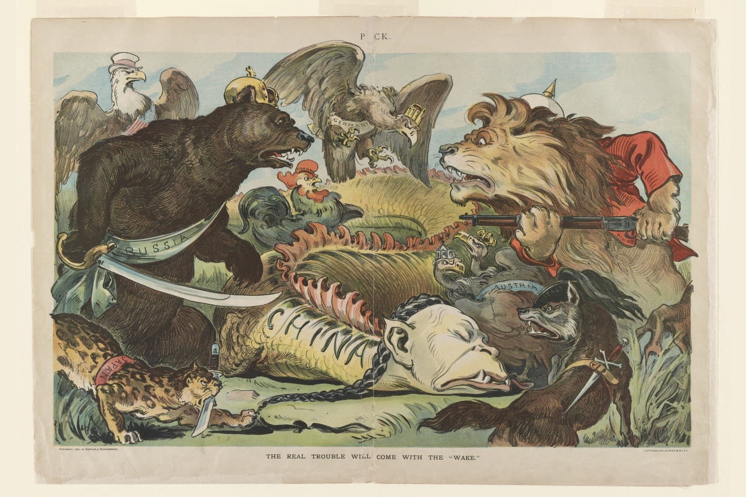 Print: The Real Trouble Will Come With The Wake, 1900 - Walmart.com