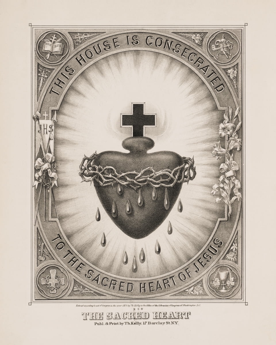 Print: The Sacred Heart. This House Is Consecrated To The Sacred Heart ...