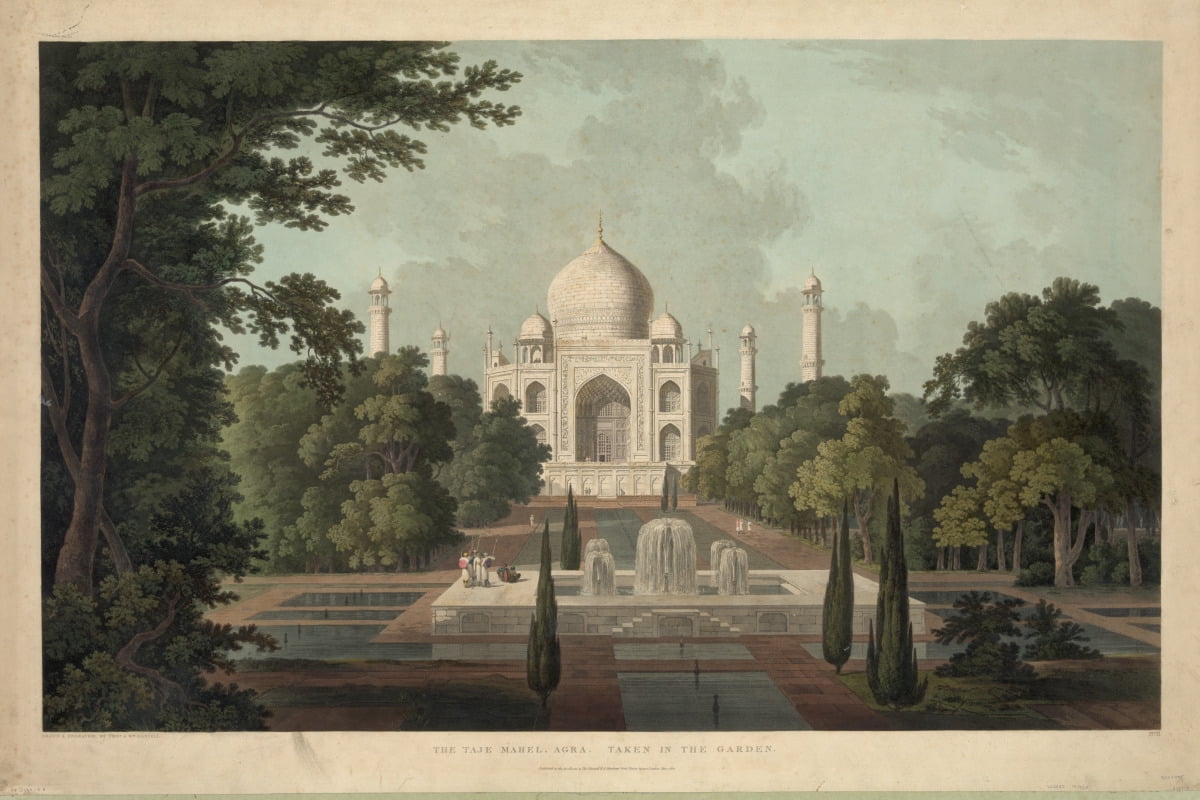 Print: The Taje Mahel, Agra. No. I, 1801 - Walmart.com