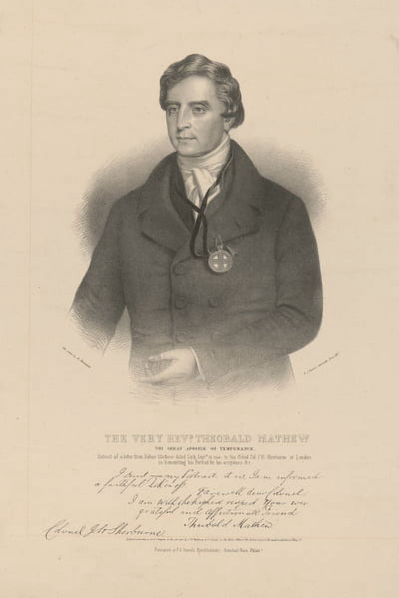 Print: The Very Revd. Theobald Mathew The Great Apostle Of Temperance ...