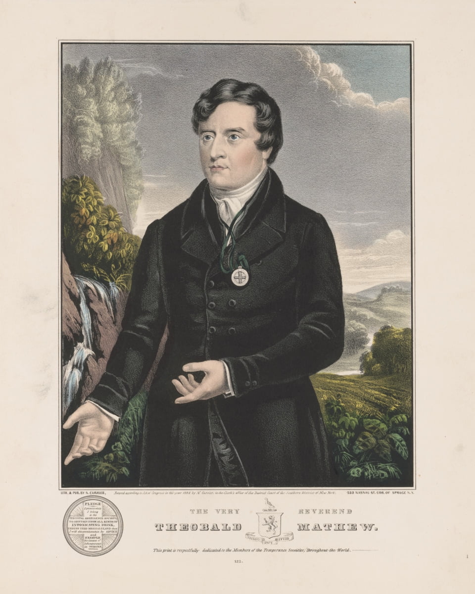 Print: The Very Reverend Theobald Mathew: This Print Is Respectfully ...