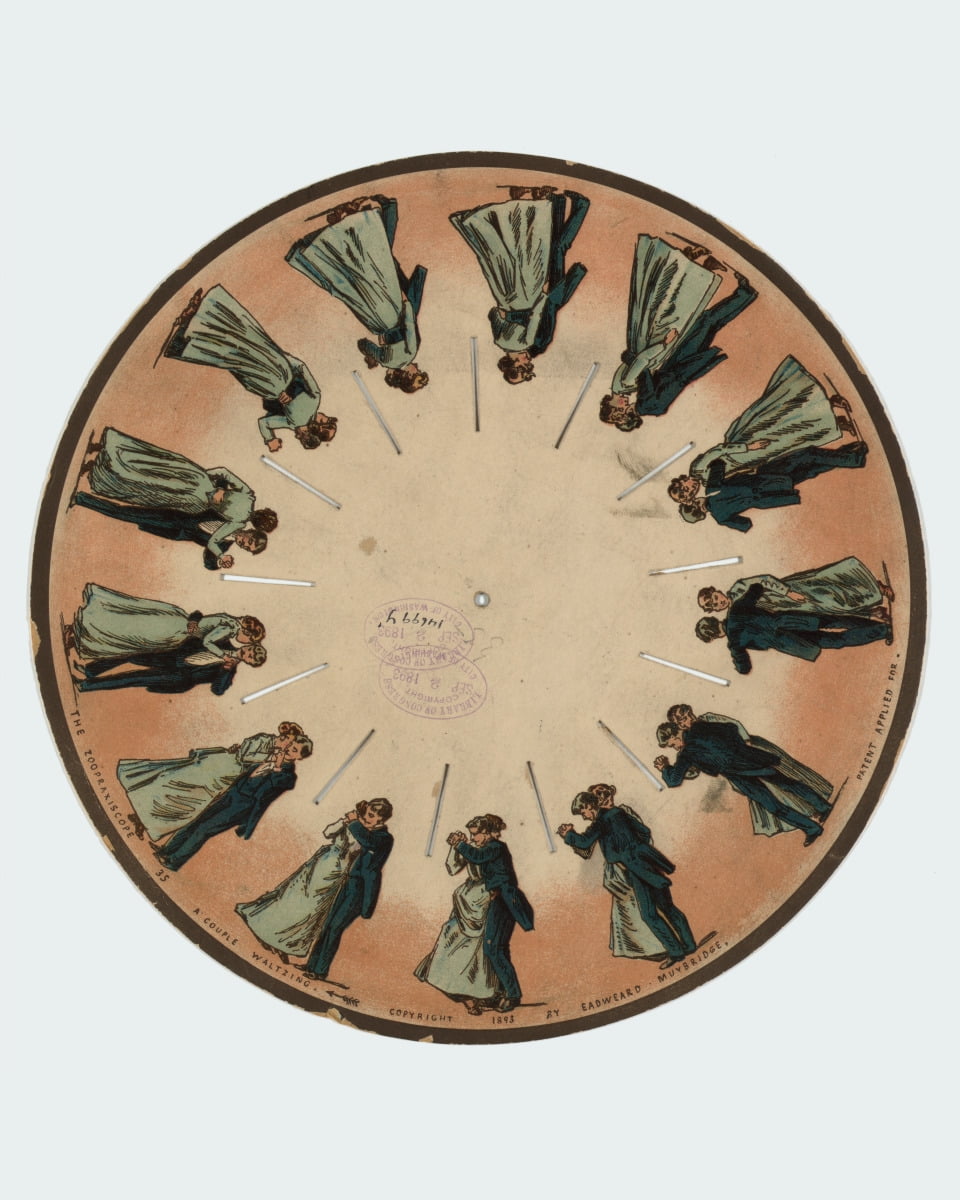 Print: The Zoopraxiscope - A Couple Waltzing, 1893 - Walmart.com