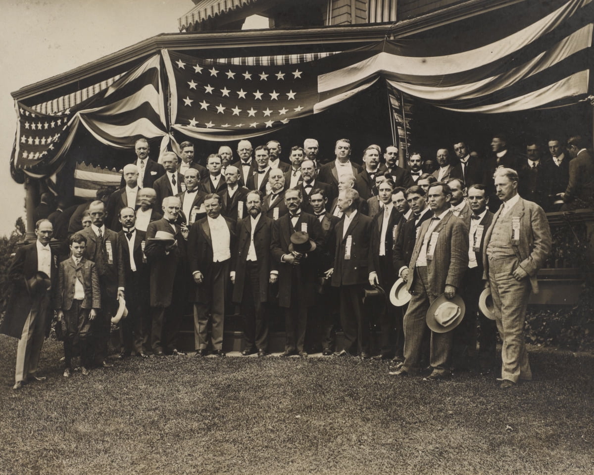 Print: Theodore Roosevelt, Joseph Cannon, Members Of The Republican ...